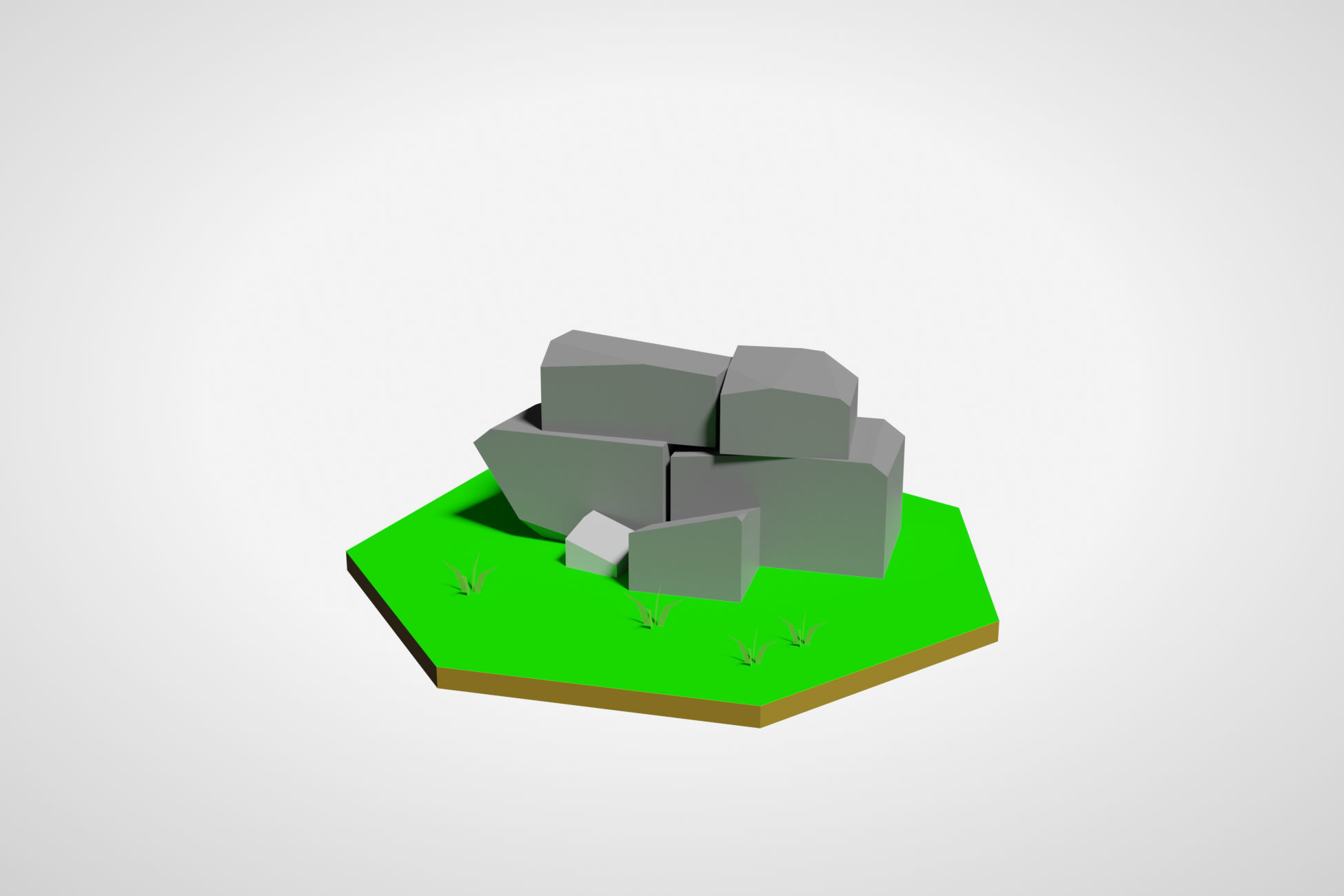 3D model Low Poly Stone 3D Models VR / AR / low-poly | CGTrader