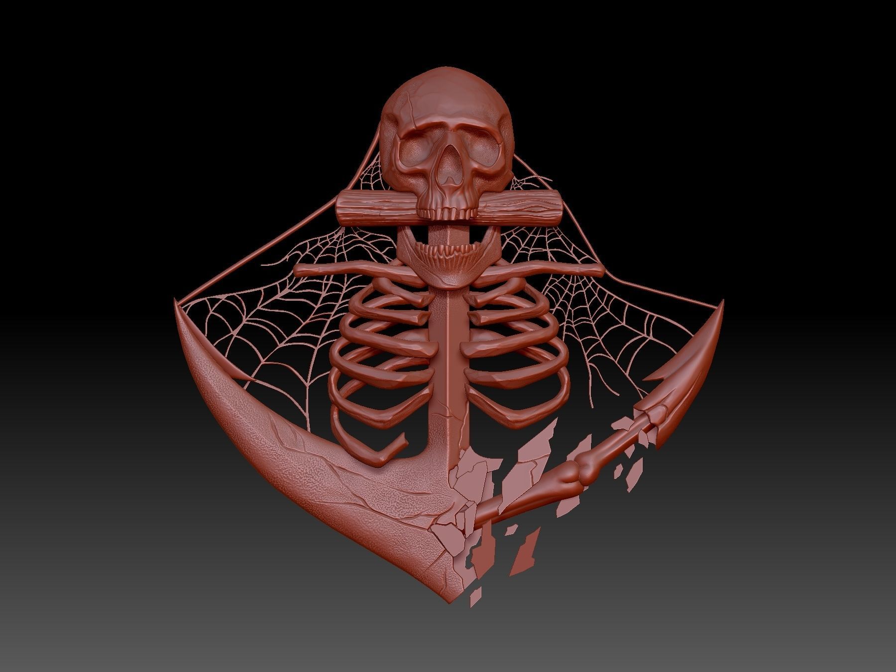 Anchor Skeleton 3D model 3D printable | CGTrader