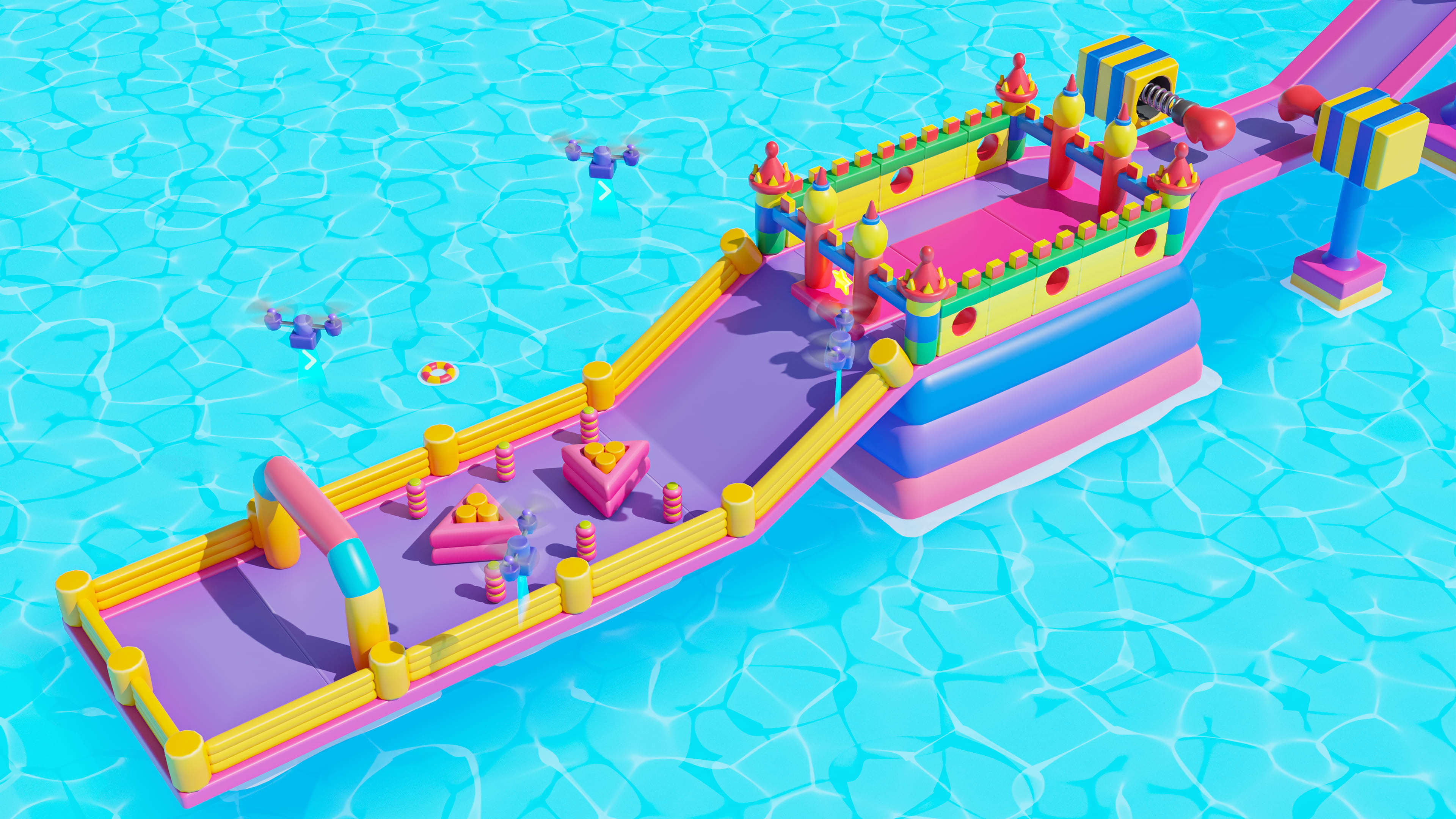 3D model Platformer 2 Obstacles VR / AR / low-poly | CGTrader