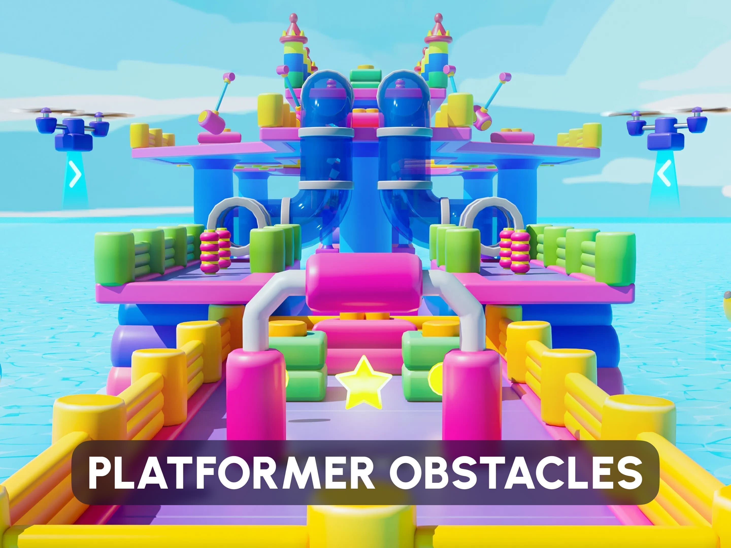 3D model Platformer 2 Obstacles VR / AR / low-poly | CGTrader