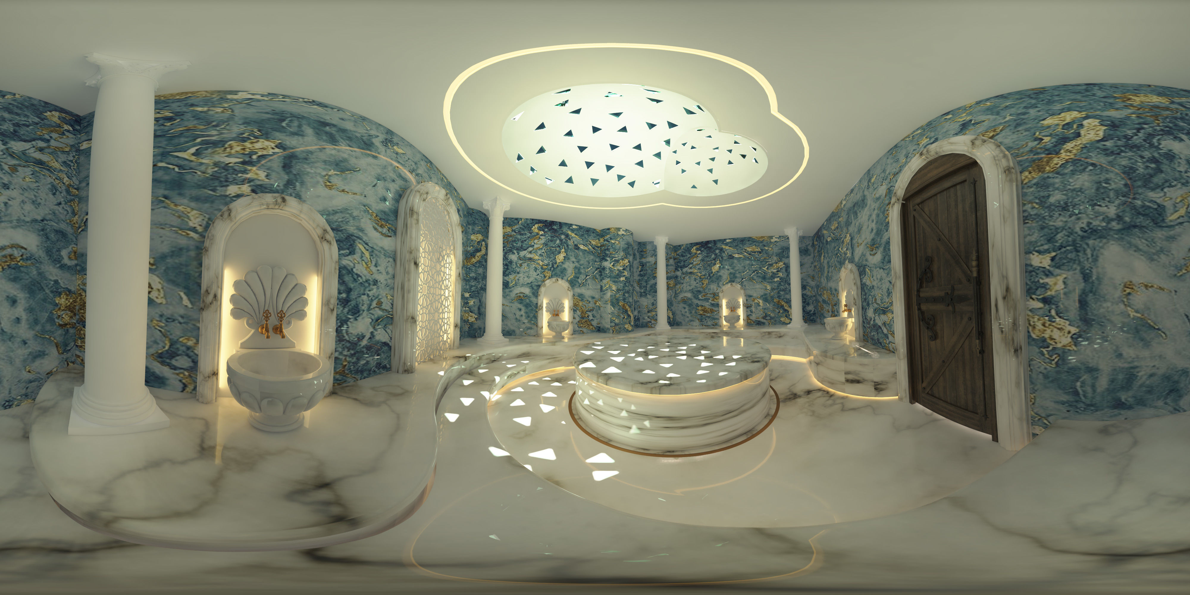 3D model TURKISH BATH 360 VIEW VR / AR / low-poly | CGTrader