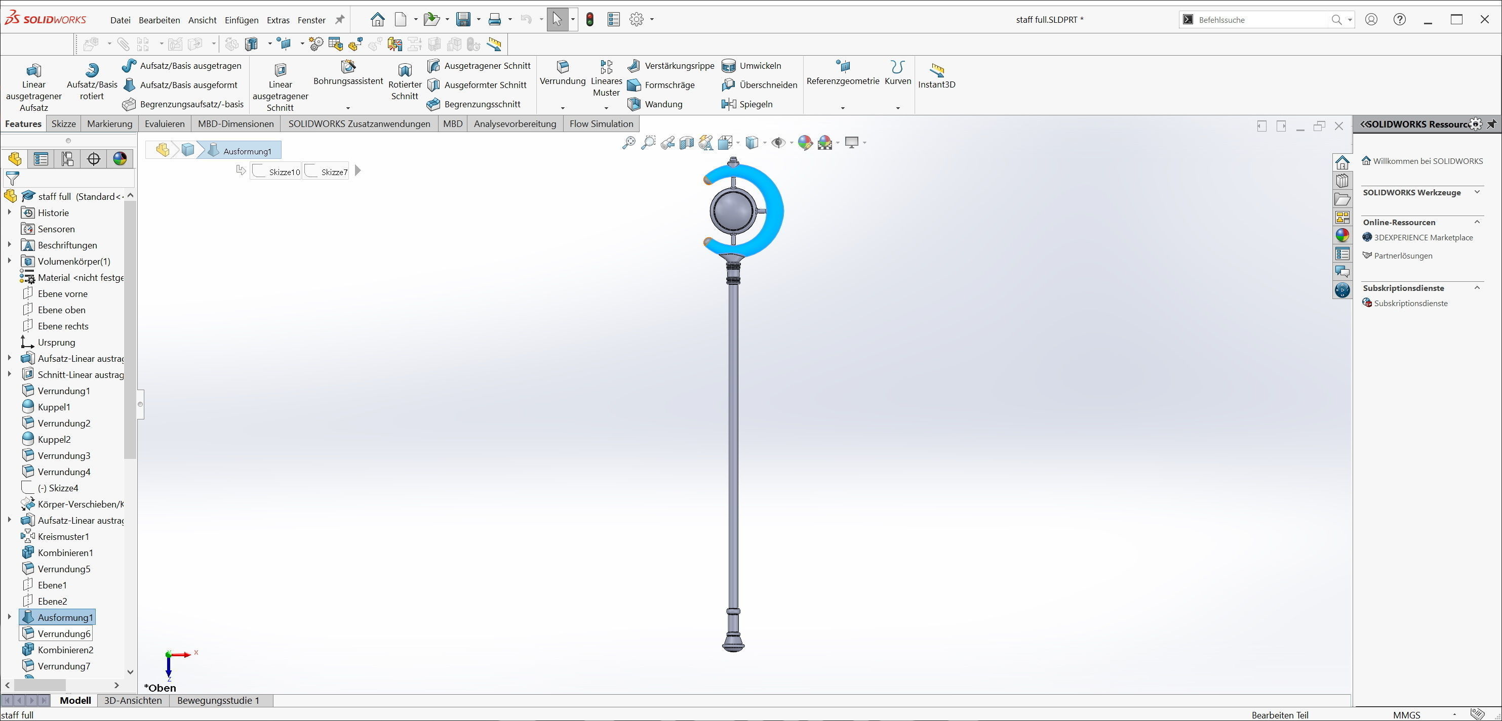 Frieren Staff Printable Assembly 3D model 3D printable | CGTrader