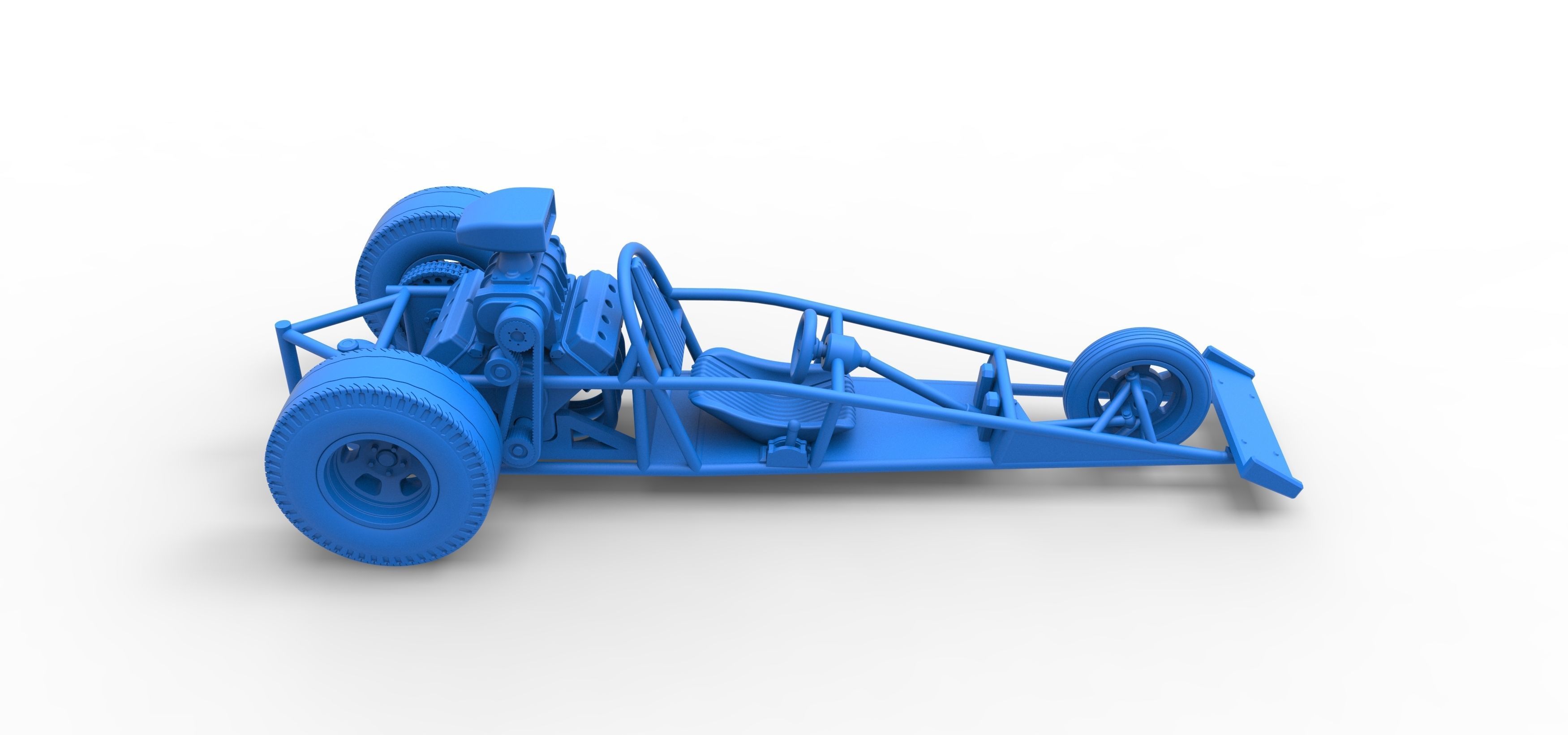 Rear engine old school three wheeled dragster Scale 1 to 25 3D model 3D ...