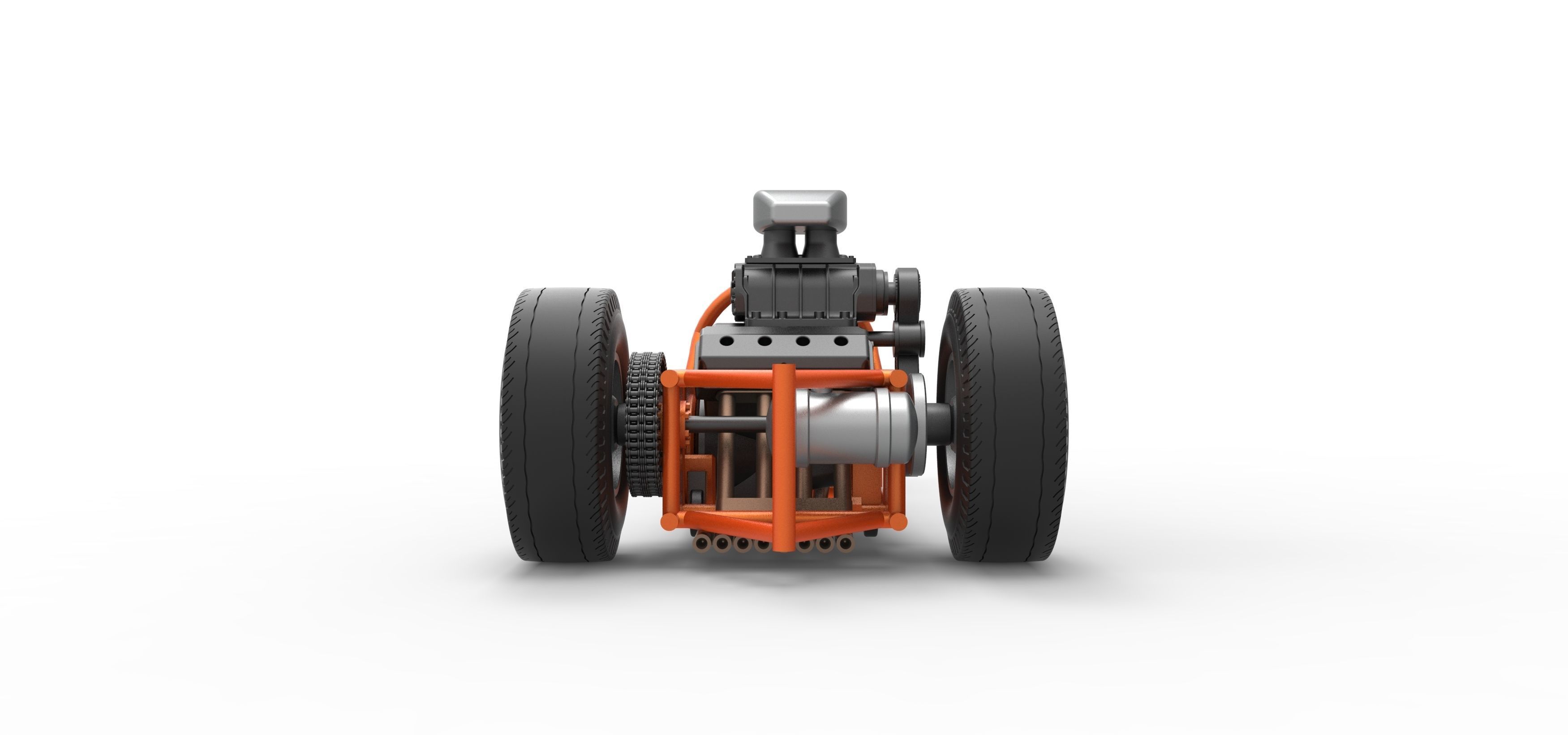 Rear engine old school three wheeled dragster Scale 1 to 25 3D model 3D ...