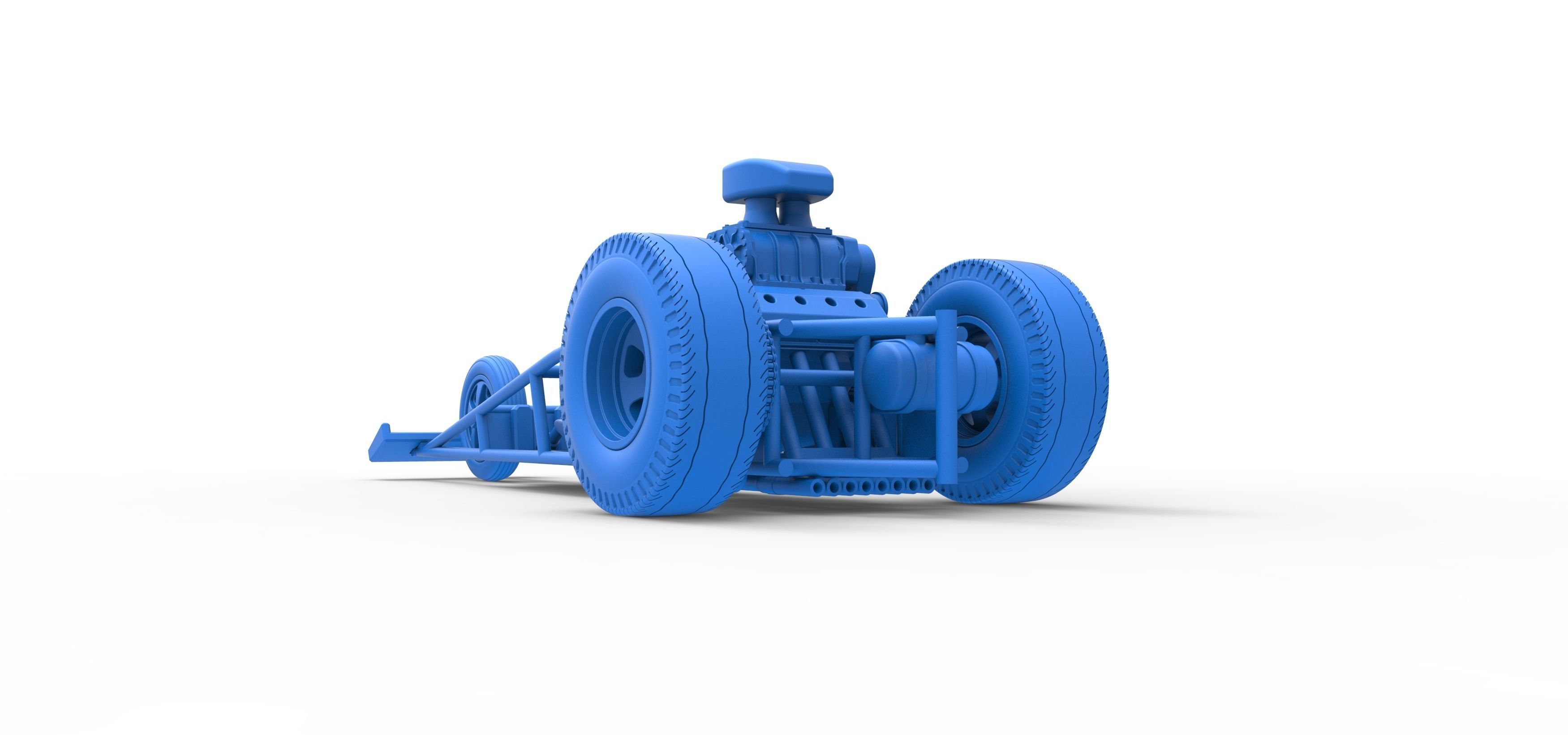 Rear engine old school three wheeled dragster Scale 1 to 25 3D model 3D ...