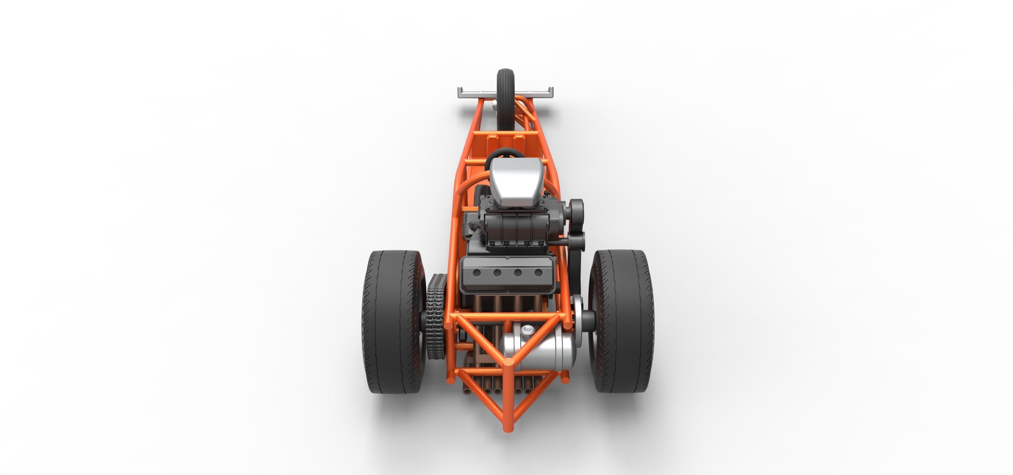 Rear engine old school three wheeled dragster Scale 1 to 25 3D model 3D ...