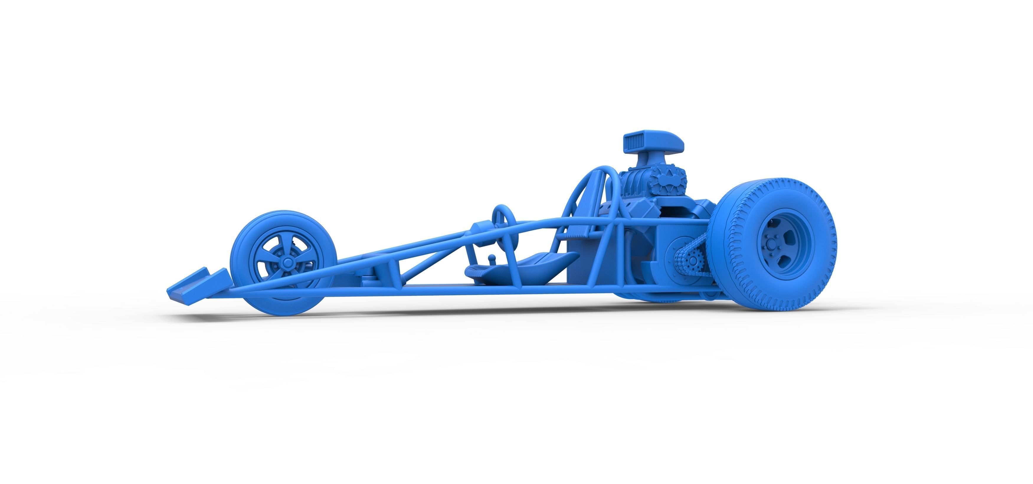 Rear engine old school three wheeled dragster Scale 1 to 25 3D model 3D ...