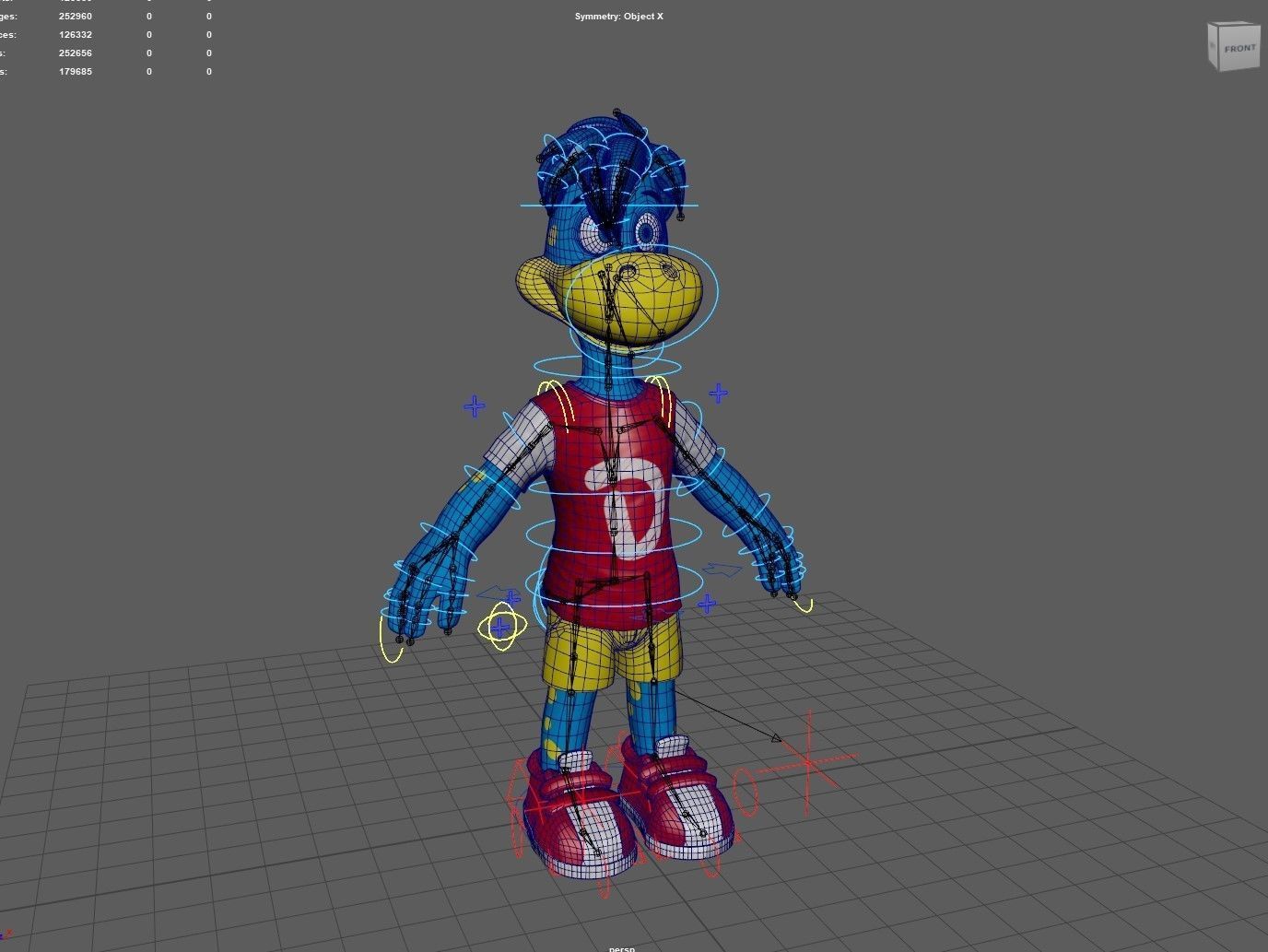 Danino Danonino danone Mascot 3D model rigged | CGTrader