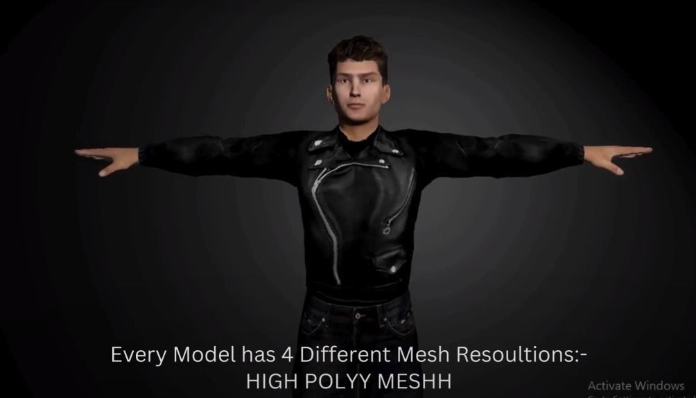 3D model Stylish Handsome Men With blendshapes VR / AR / low-poly ...
