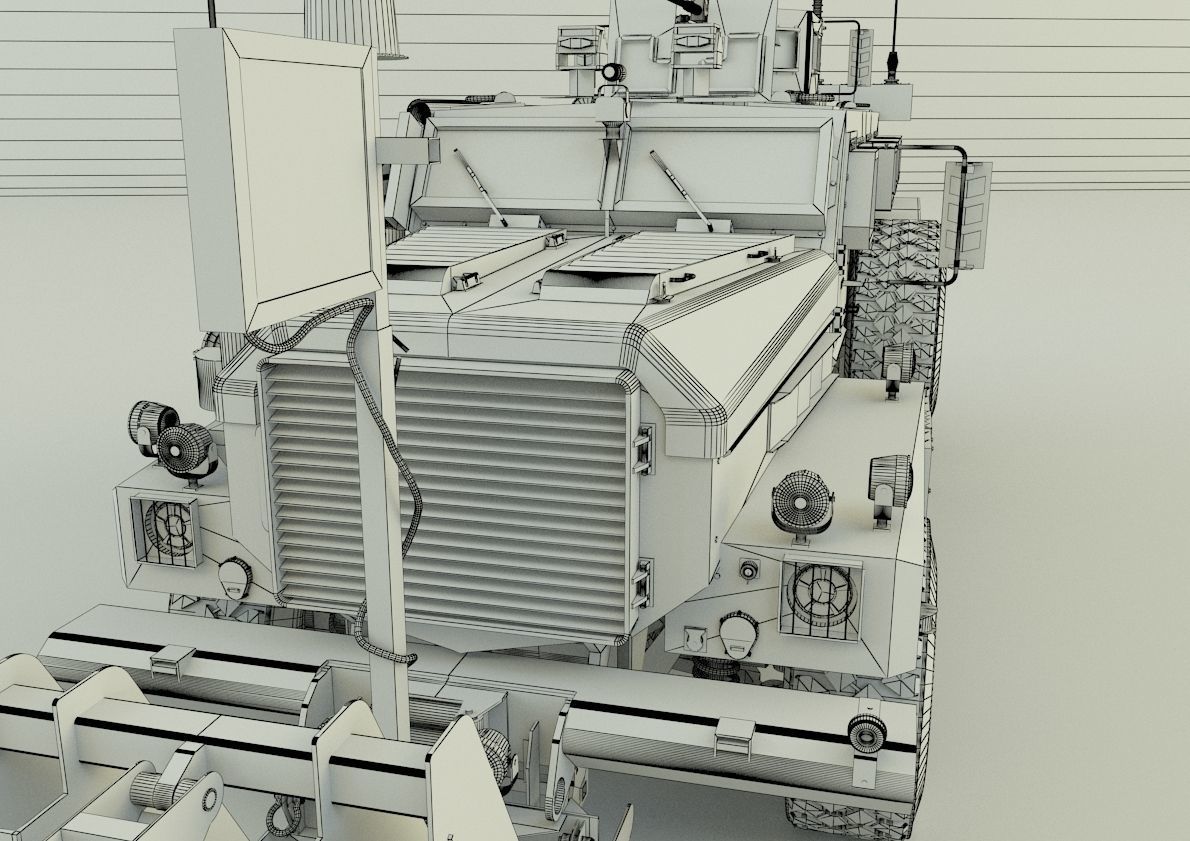 Cougar 6x6 MRAP military vehicle 3D model | CGTrader