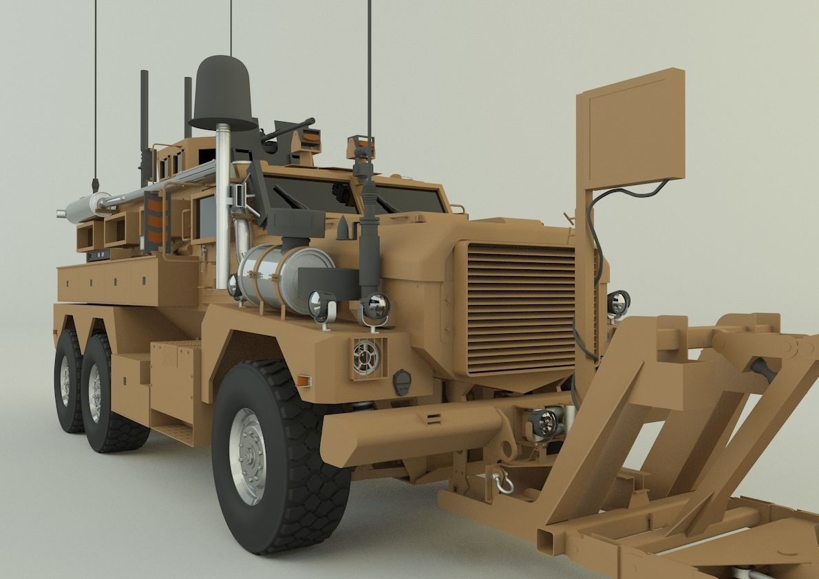 Cougar 6x6 MRAP military vehicle 3D model | CGTrader