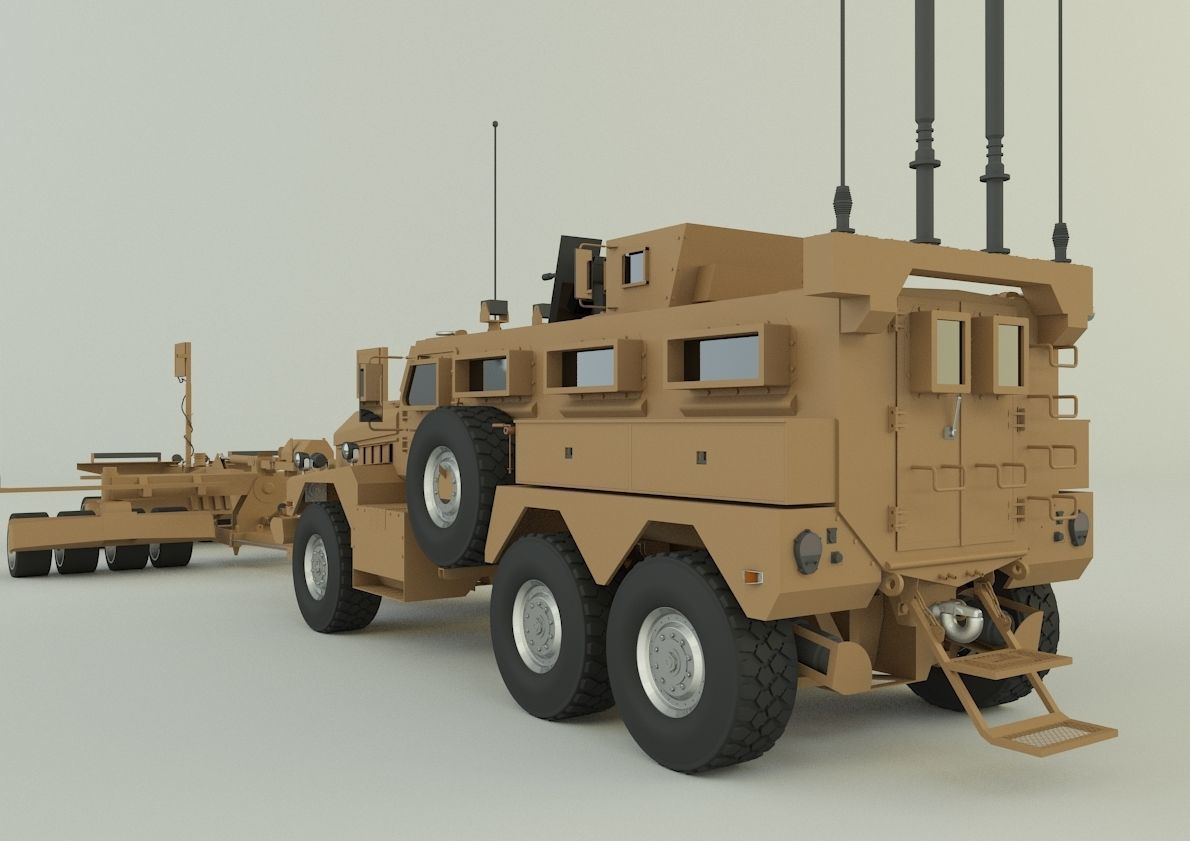 Cougar 6x6 MRAP military vehicle 3D model | CGTrader
