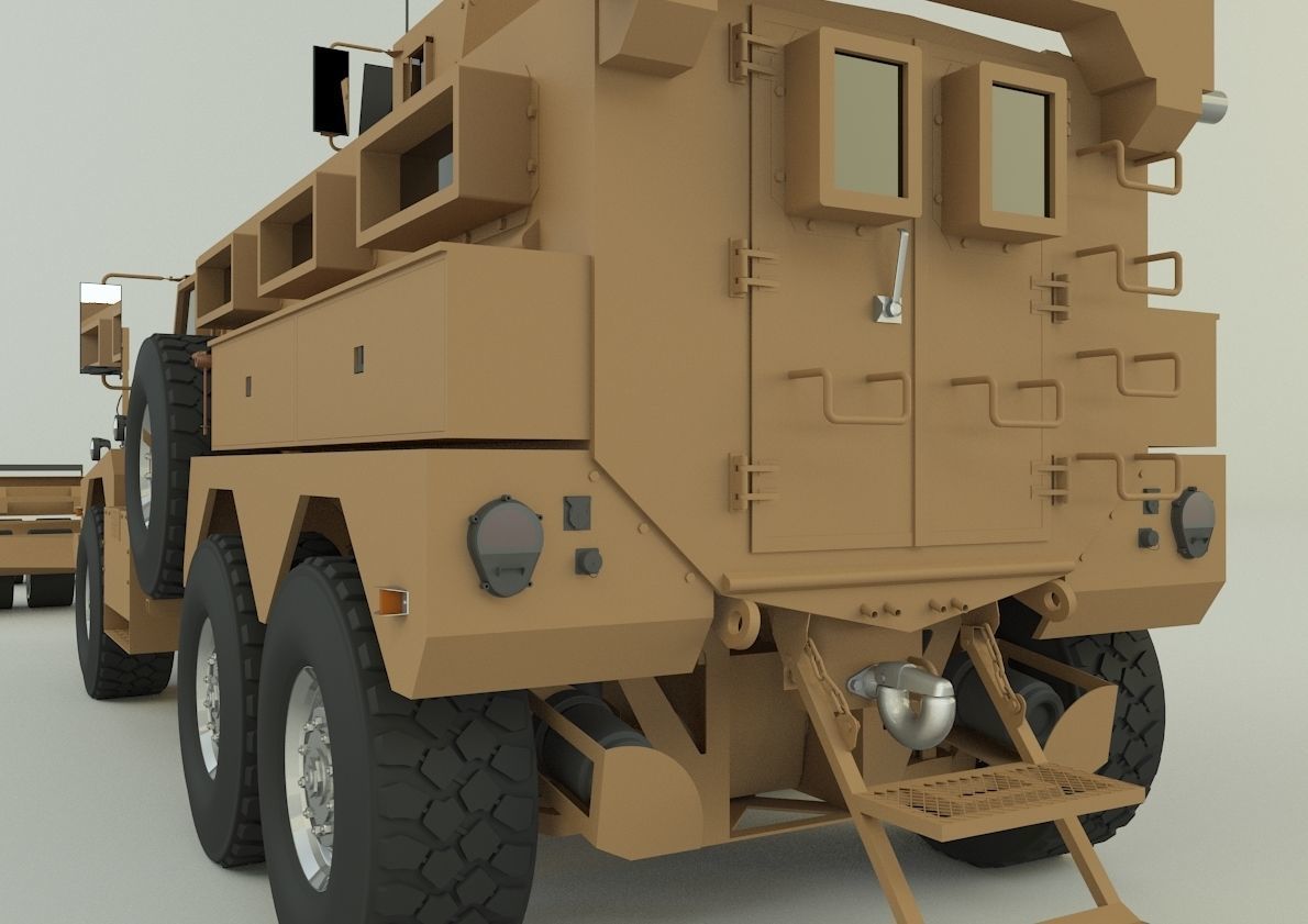 Cougar 6x6 MRAP military vehicle 3D model | CGTrader