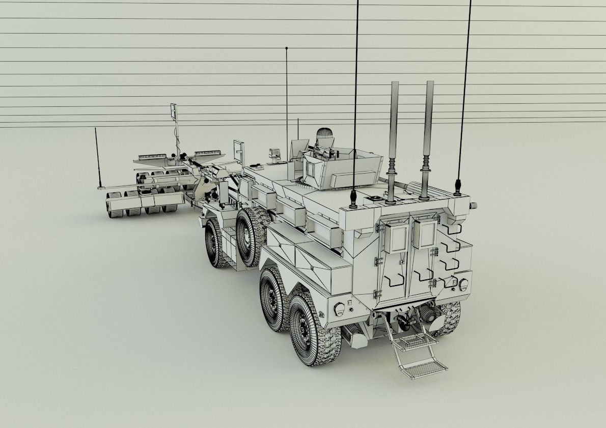 Cougar 6x6 MRAP military vehicle 3D model | CGTrader
