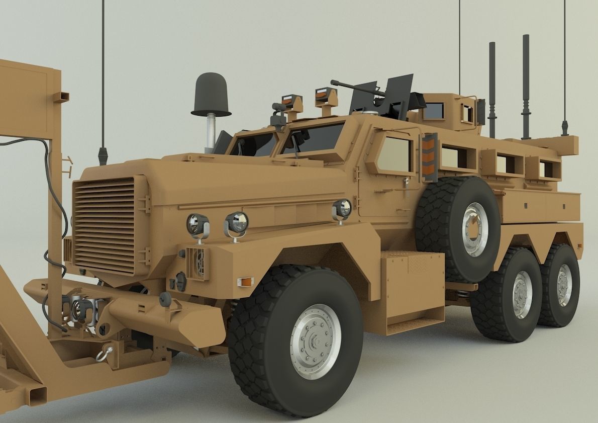 Cougar 6x6 MRAP military vehicle 3D model | CGTrader