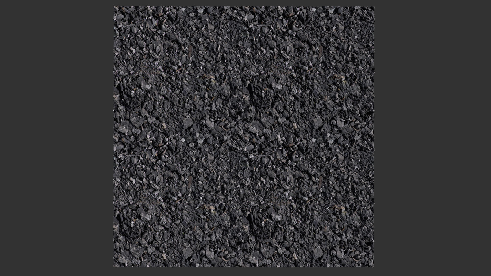 Texture Burned Charcoal Debris Ground seamless PBR texture VR / AR ...