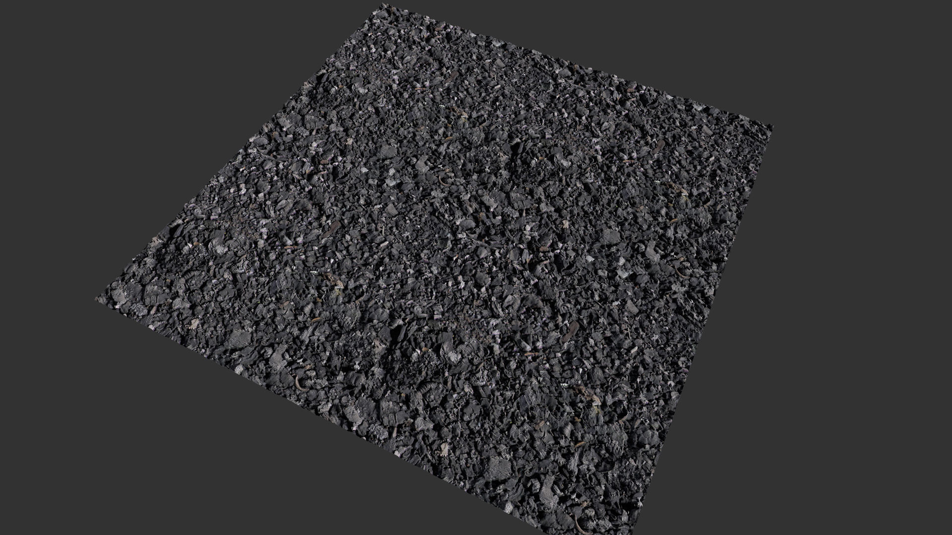 Texture Burned Charcoal Debris Ground seamless PBR texture VR / AR ...