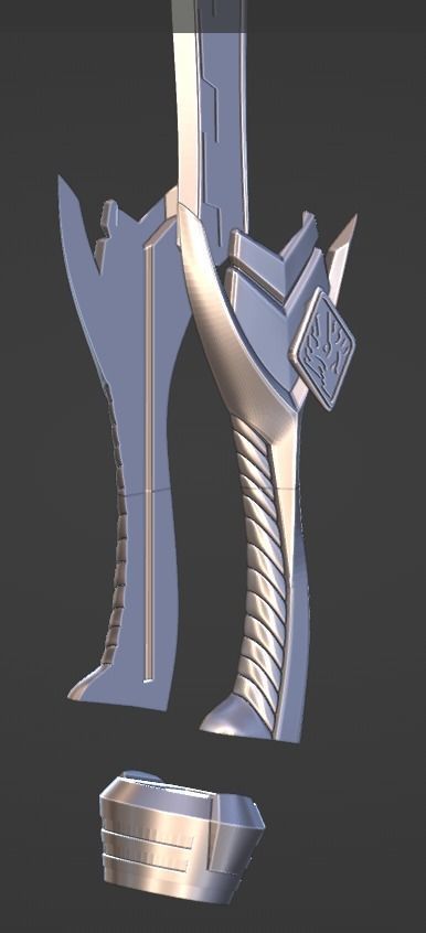 Kamen Rider Ryuki Ryuga sword cosplay props 3D printable file 3D model ...