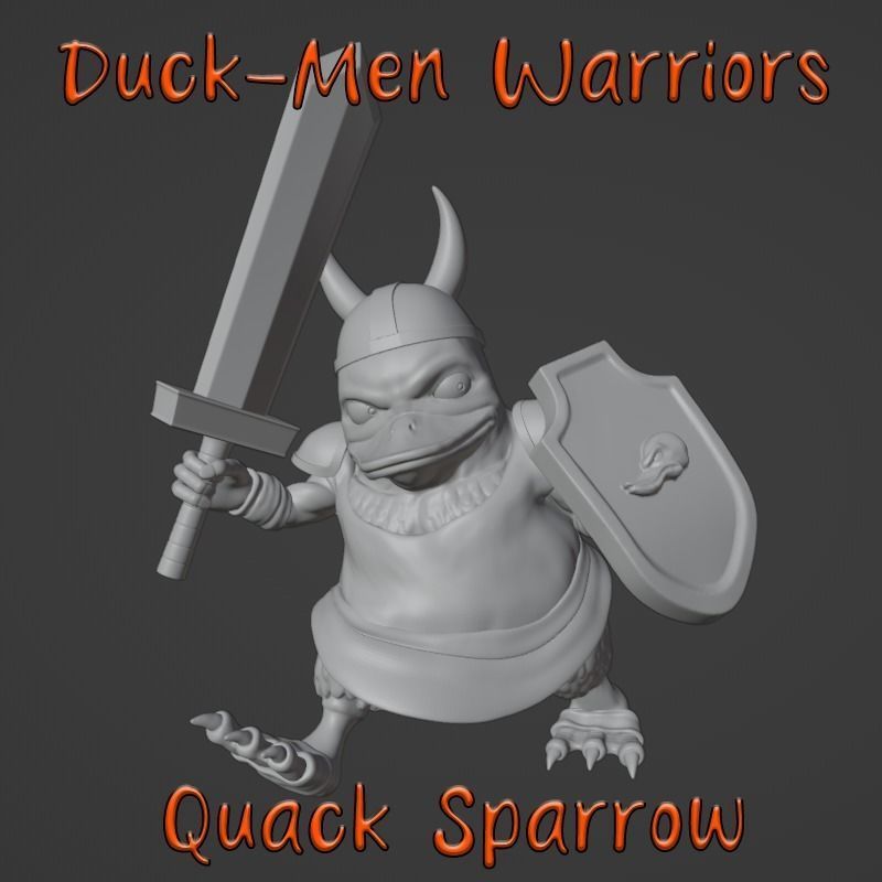Fantasy Duck-Men Warriors 3D model 3D printable | CGTrader