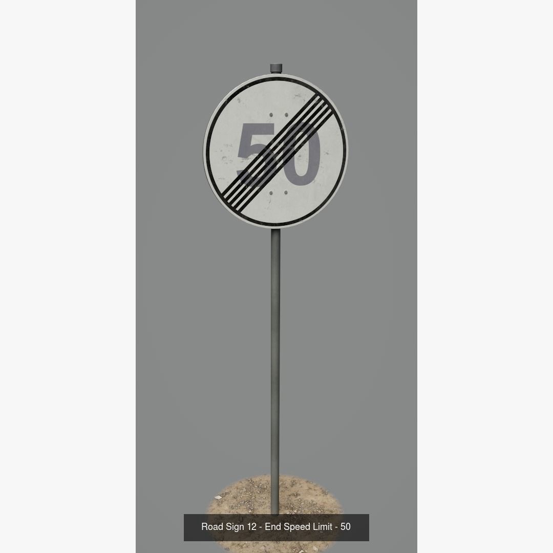 3D Model Collection Road Signs Pack 01 VR / AR / low-poly | CGTrader