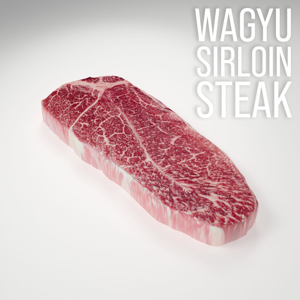3D model Wagyu Sirloin Steak VR / AR / low-poly | CGTrader