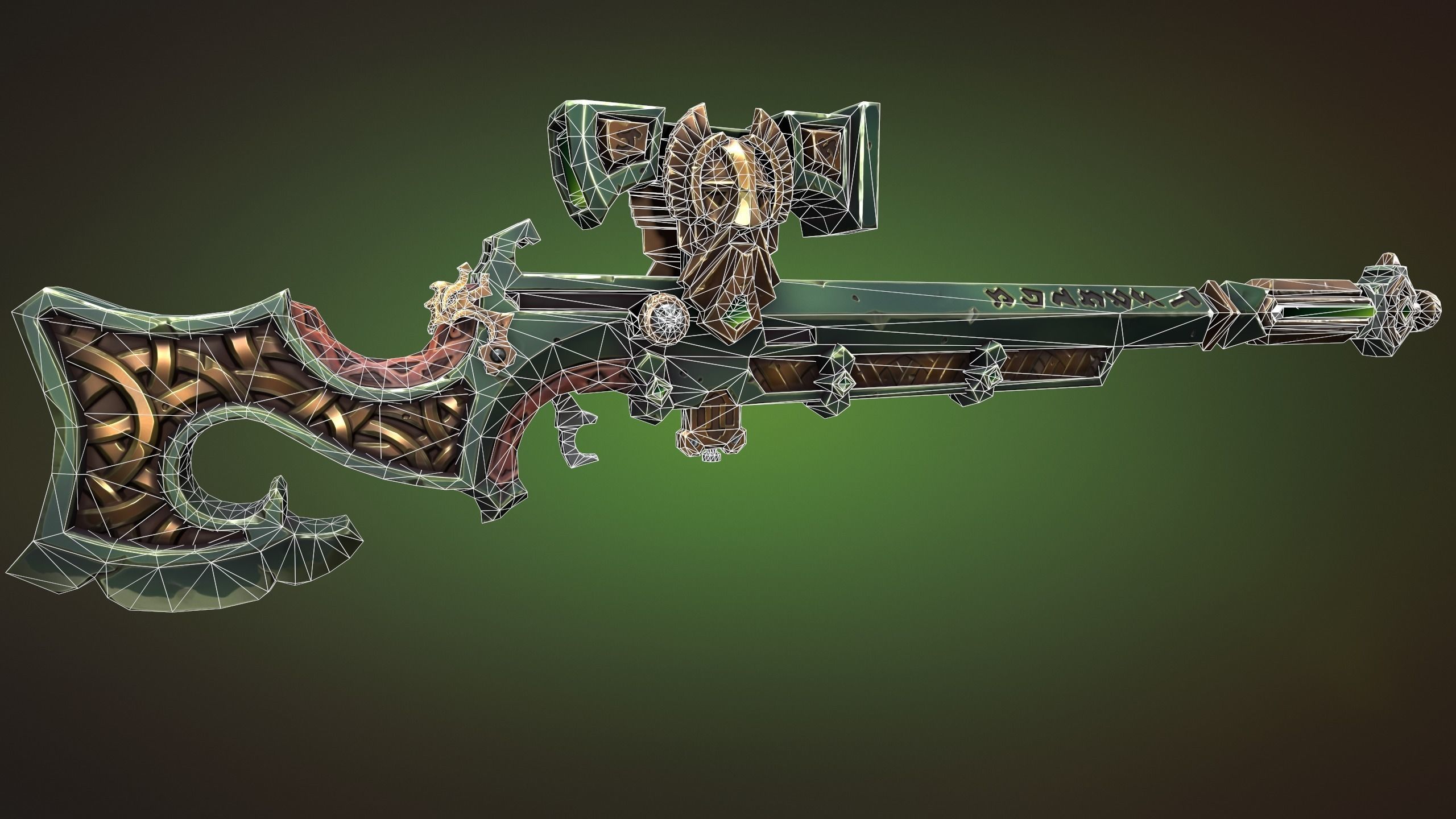 3D model Dwarf sniper rifle VR / AR / low-poly rigged | CGTrader