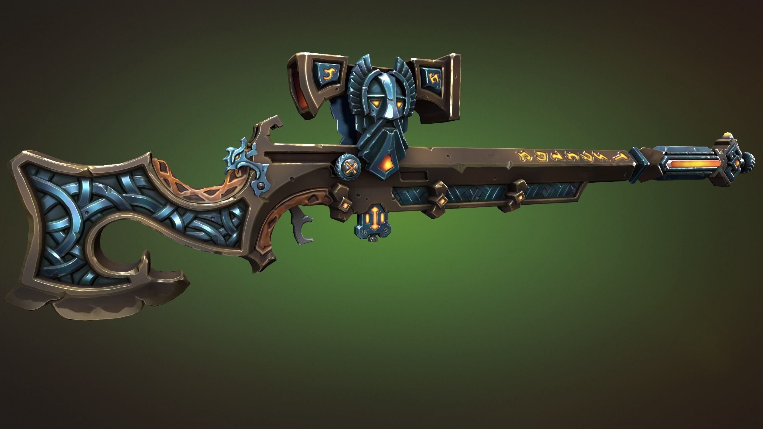 3D model Dwarf sniper rifle VR / AR / low-poly rigged | CGTrader