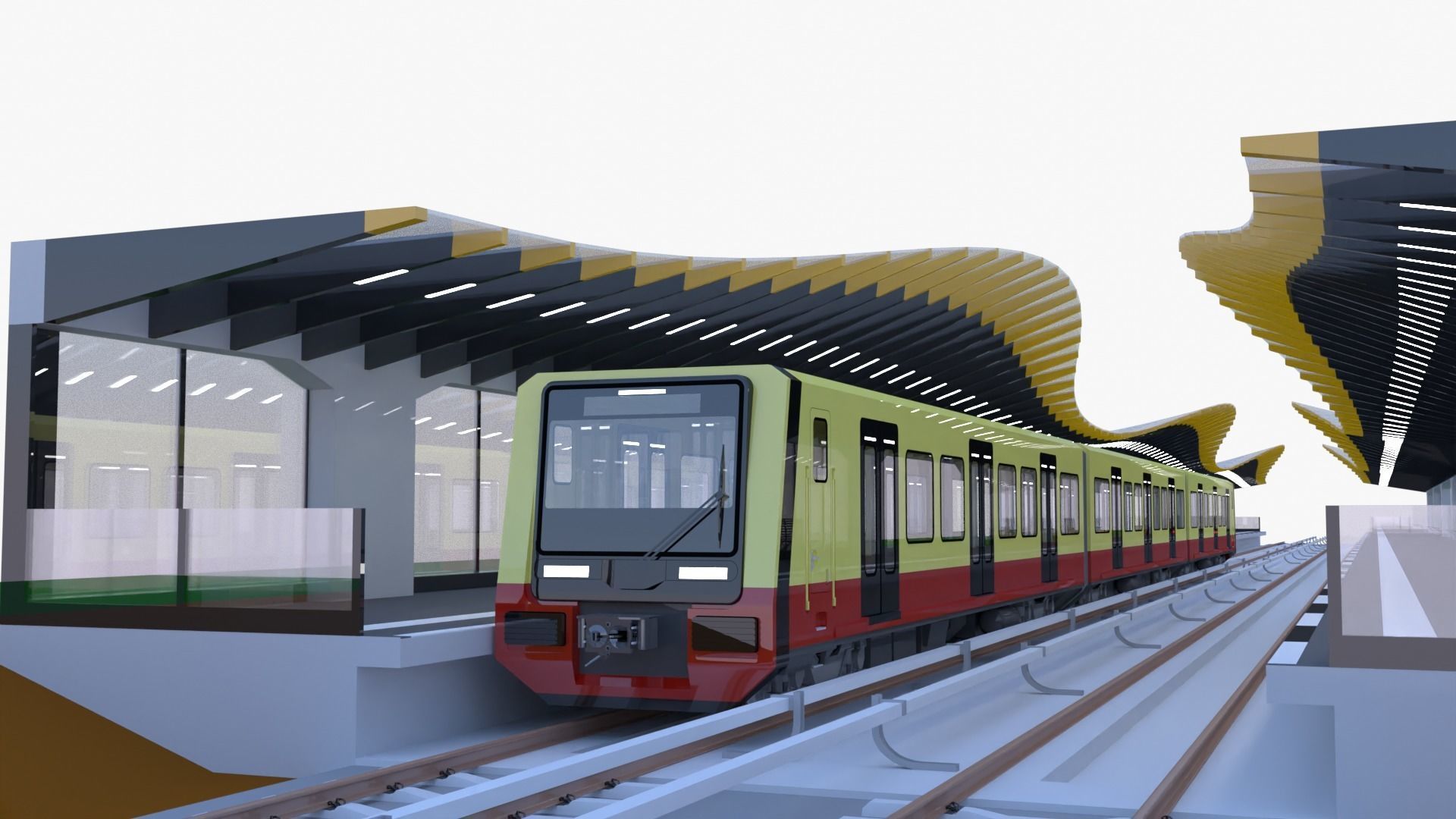 Berlin S-bahn station II 3D model | CGTrader