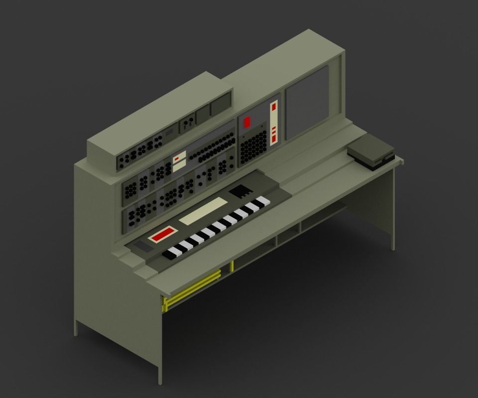 3D model iBM 7094 Replica Vintage 1960s Mainframe computer VR / AR ...