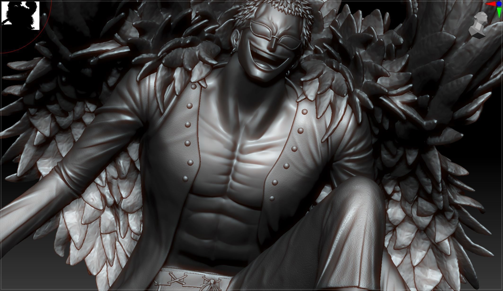 Doflamingo - One Piece 3D model 3D printable | CGTrader