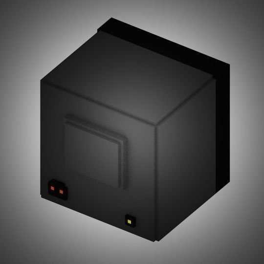 3D model Terminal CRT Monitor display monochrome VR / AR / low-poly ...