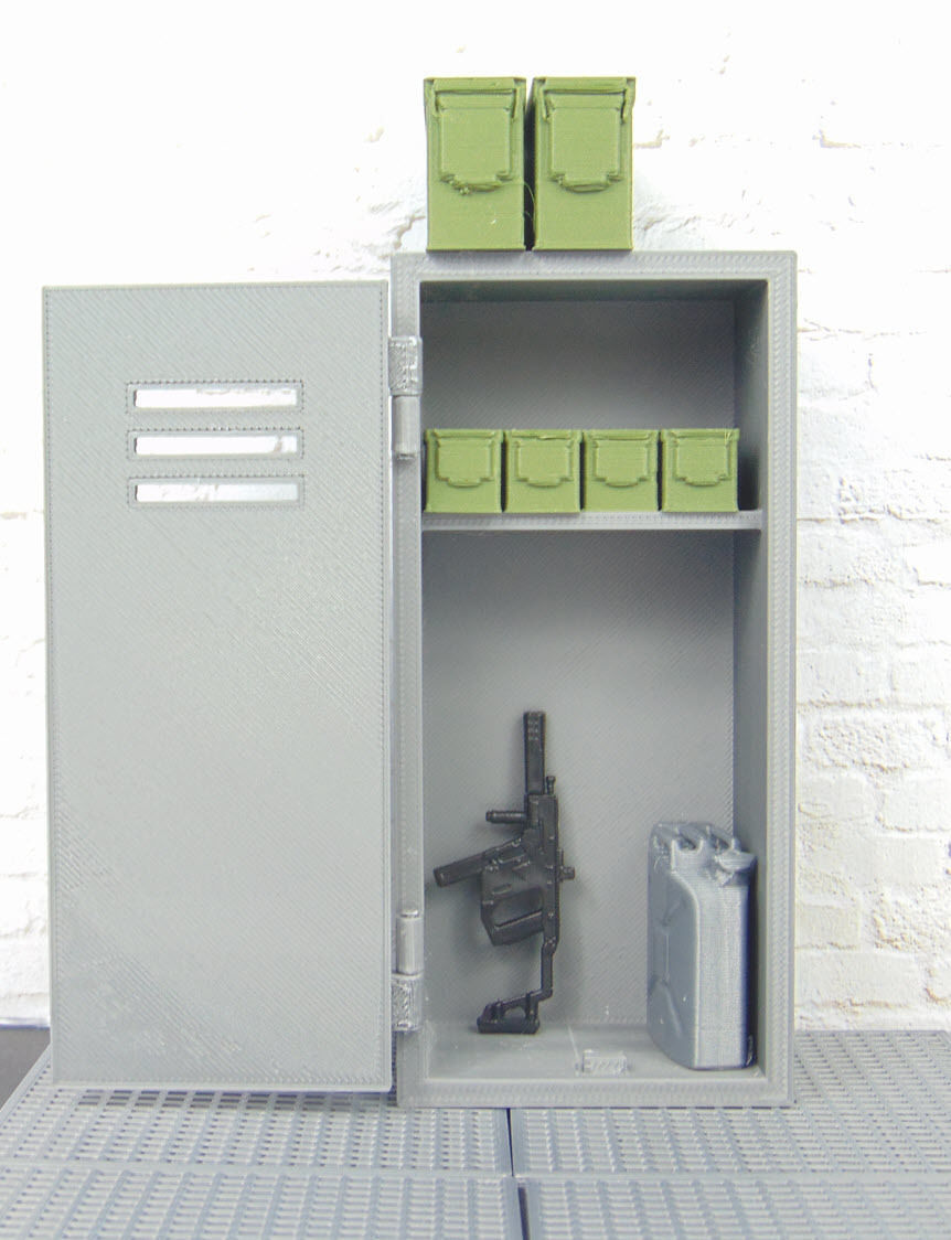 Custom GI JOE Classified Utility Locker Diorama Prop Accessory 3D model ...