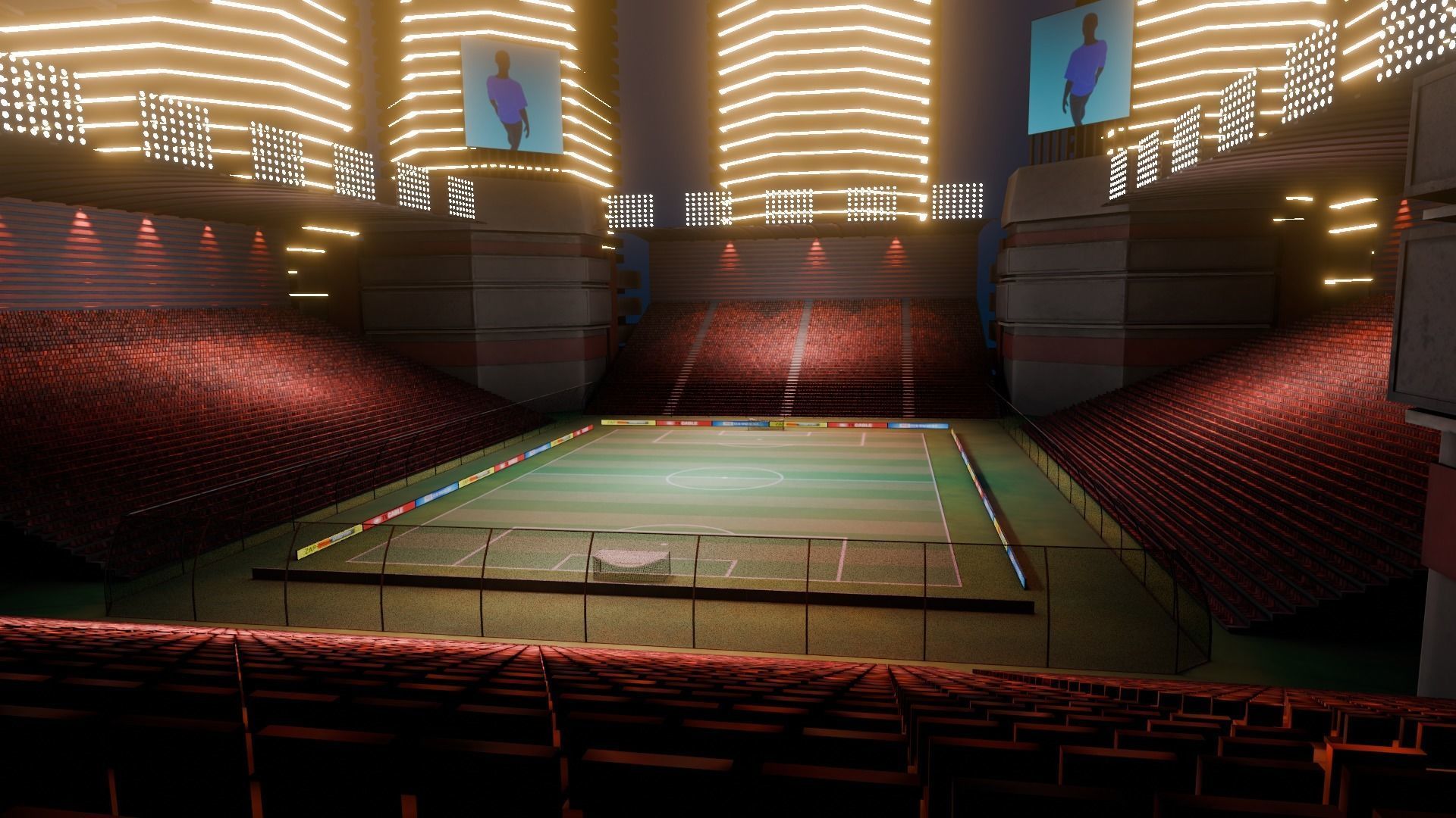 3D model VR Soccer Stadium VR / AR / low-poly | CGTrader