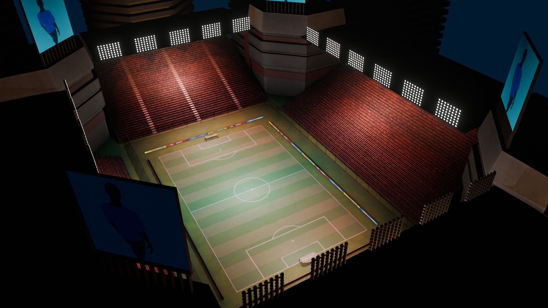 3D model VR Soccer Stadium VR / AR / low-poly | CGTrader