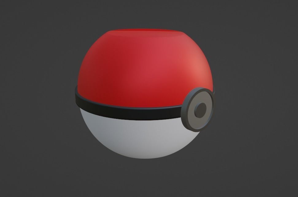Pokeball Pokemon Plateau display tile Easy to print 3D model 3D ...