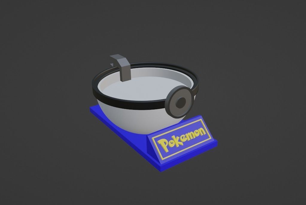 Pokeball Pokemon Plateau display tile Easy to print 3D model 3D ...