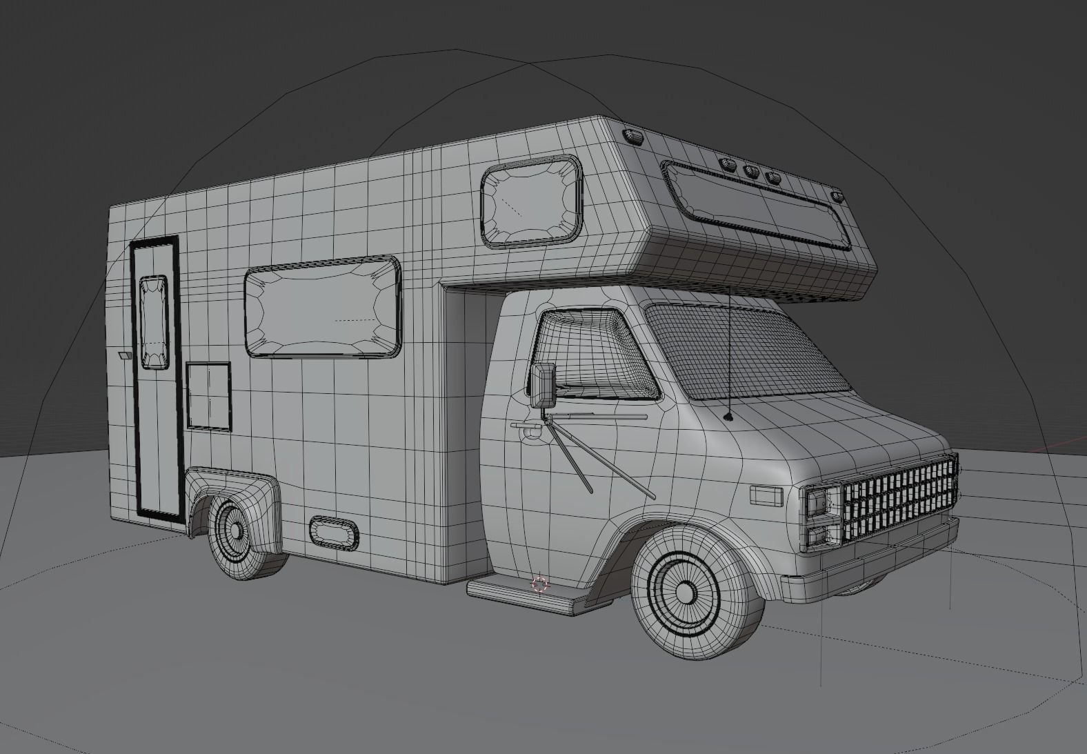 Camper RV Motorhome 3D model rigged | CGTrader