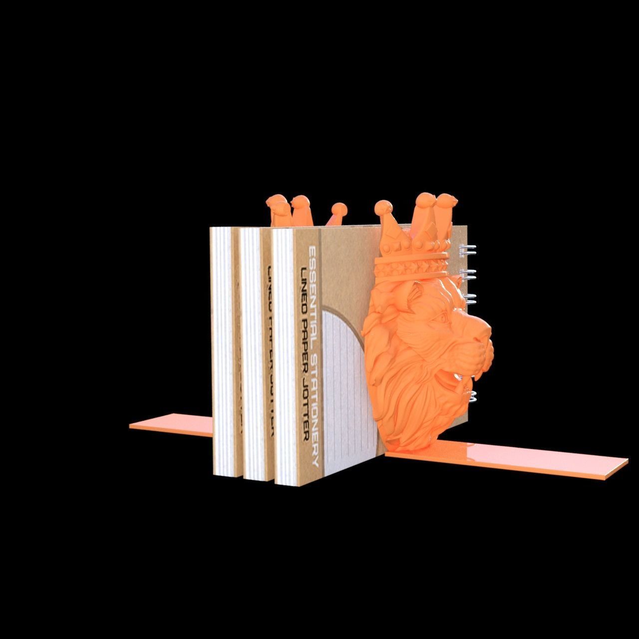 Lion King Book Holder 3D model 3D printable | CGTrader