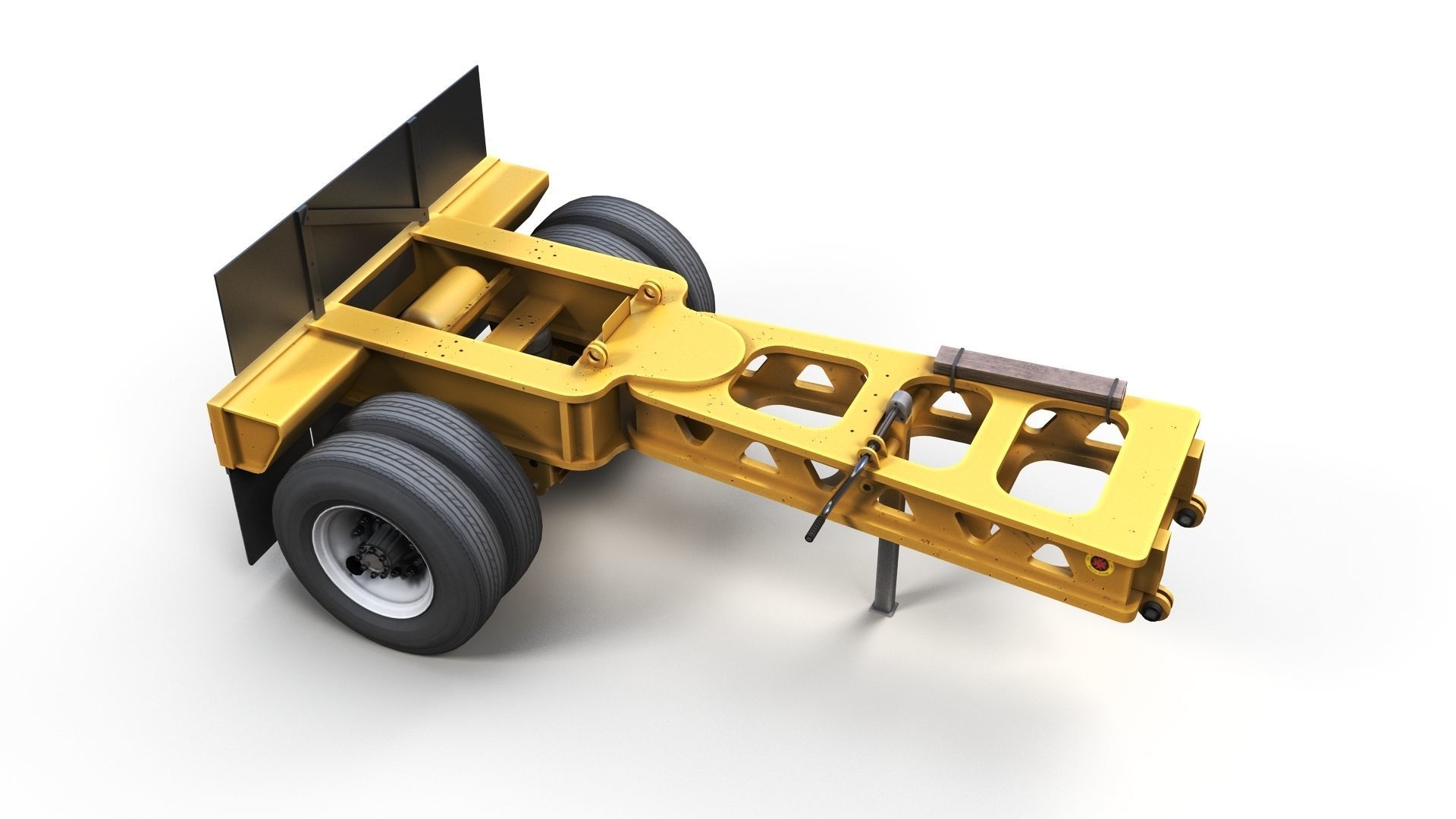 3D model Peterbilt 579 lowboy trailer VR / AR / low-poly | CGTrader