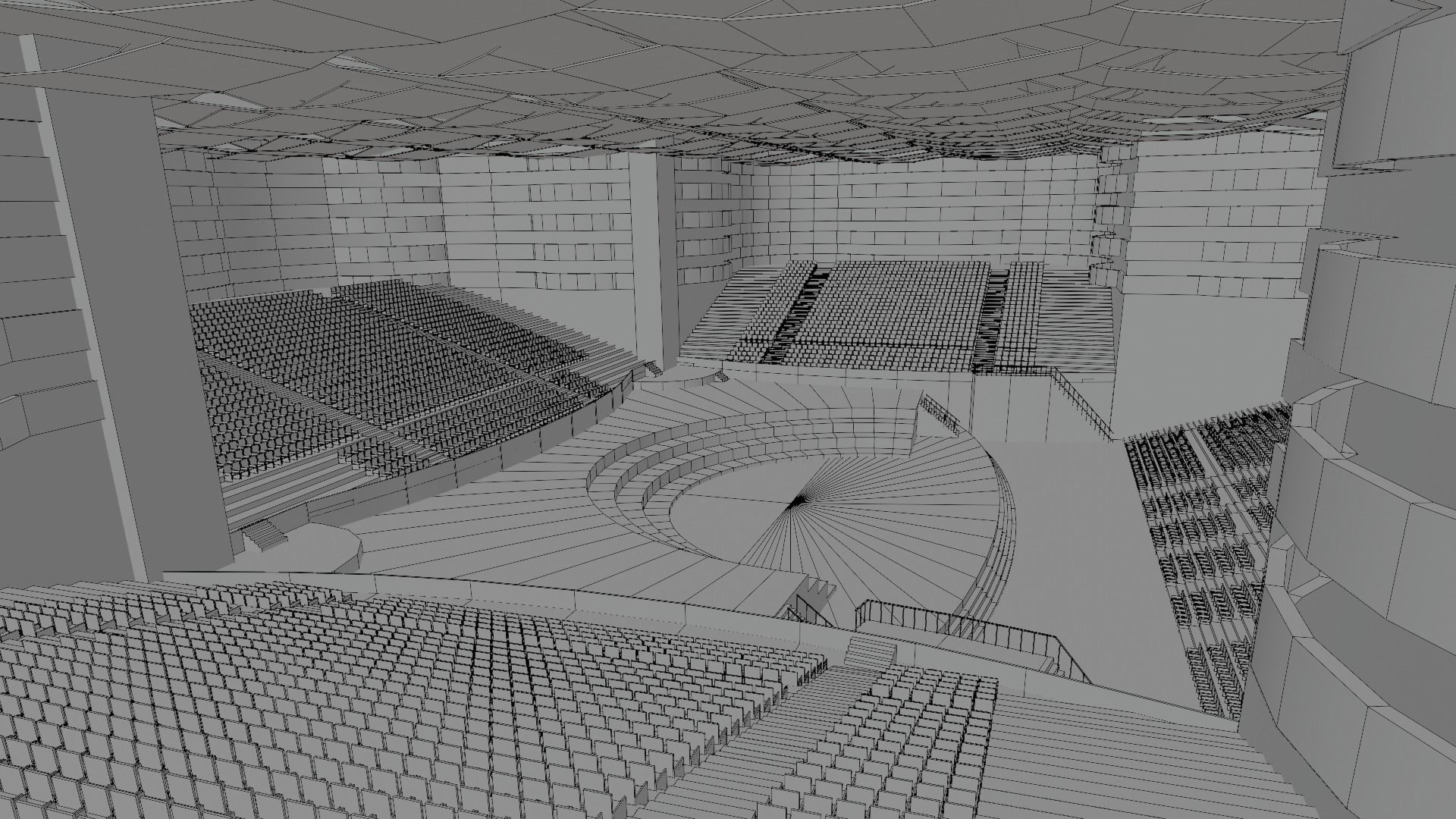 3D model VR Concert Hall VR / AR / low-poly | CGTrader