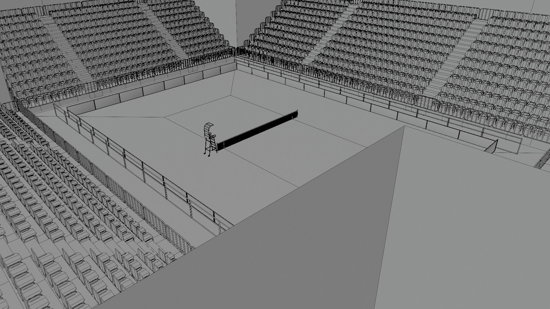 3D model VR Tennis Court VR / AR / low-poly | CGTrader