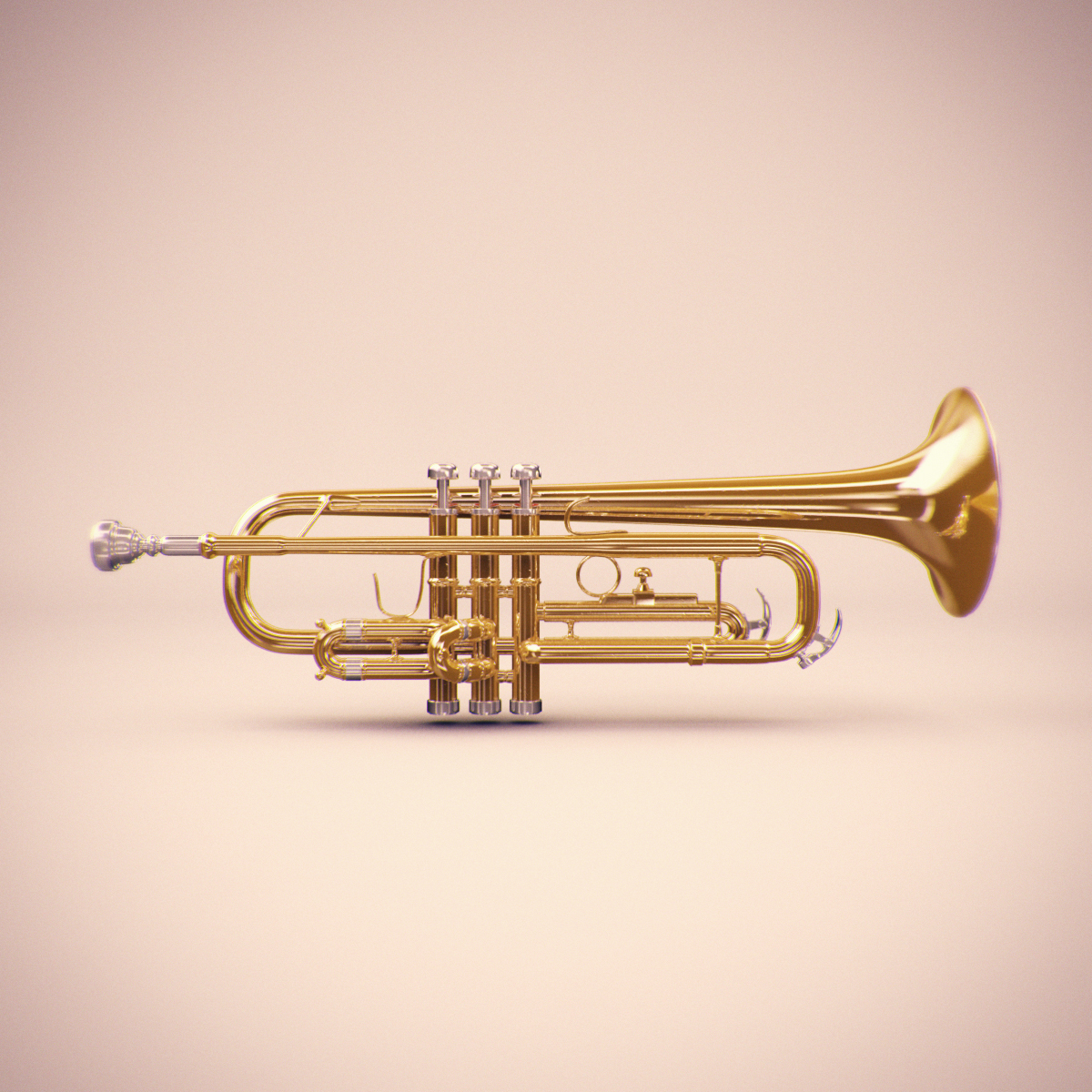 Trumpet 3D Model .max .obj .fbx .ma .mb - CGTrader.com