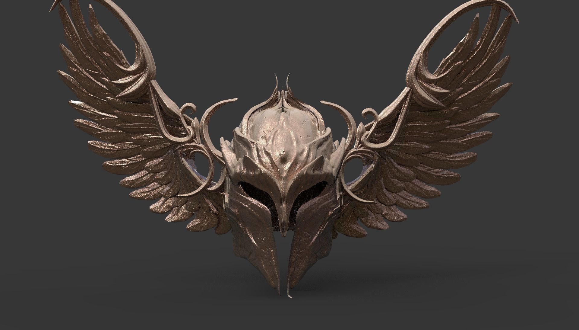 Warrior Valkyrie Angel helmet 3D model | CGTrader