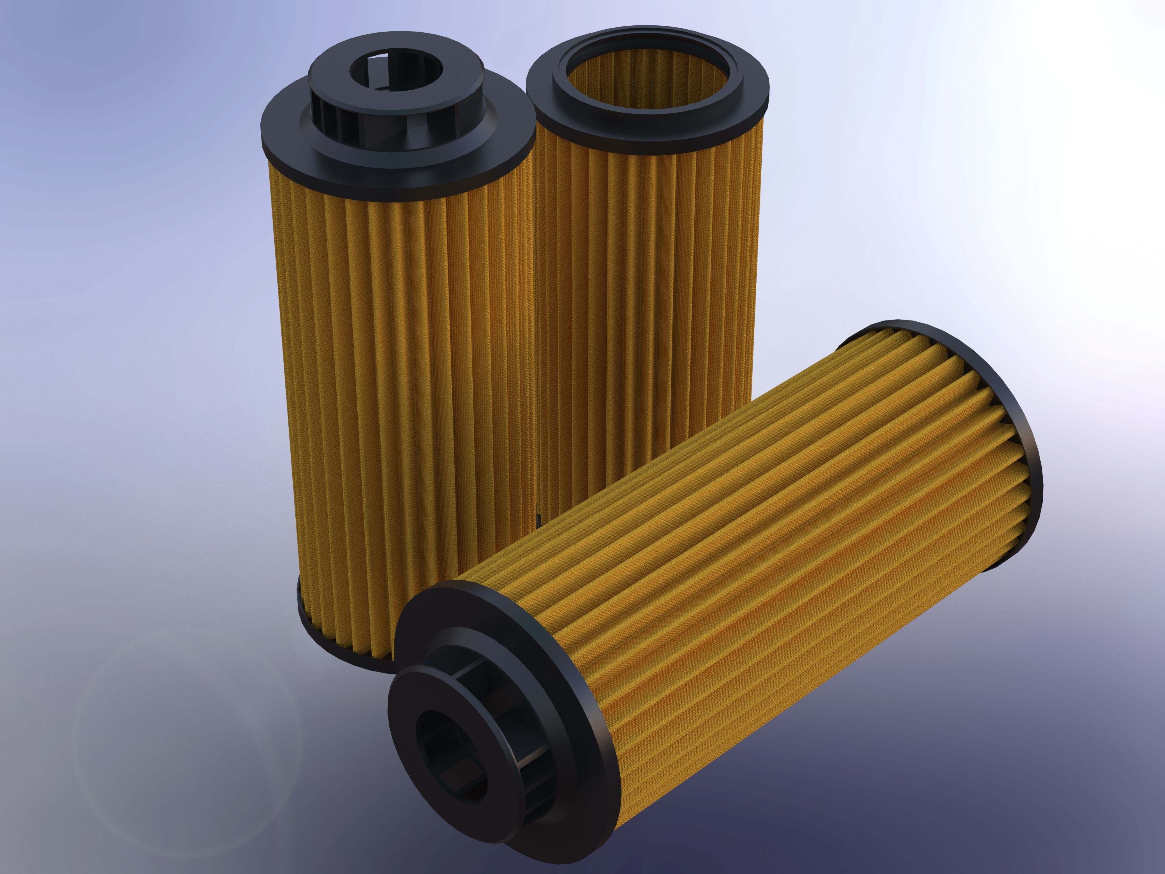 Engine Oil Filter 3D model 3D model rigged | CGTrader