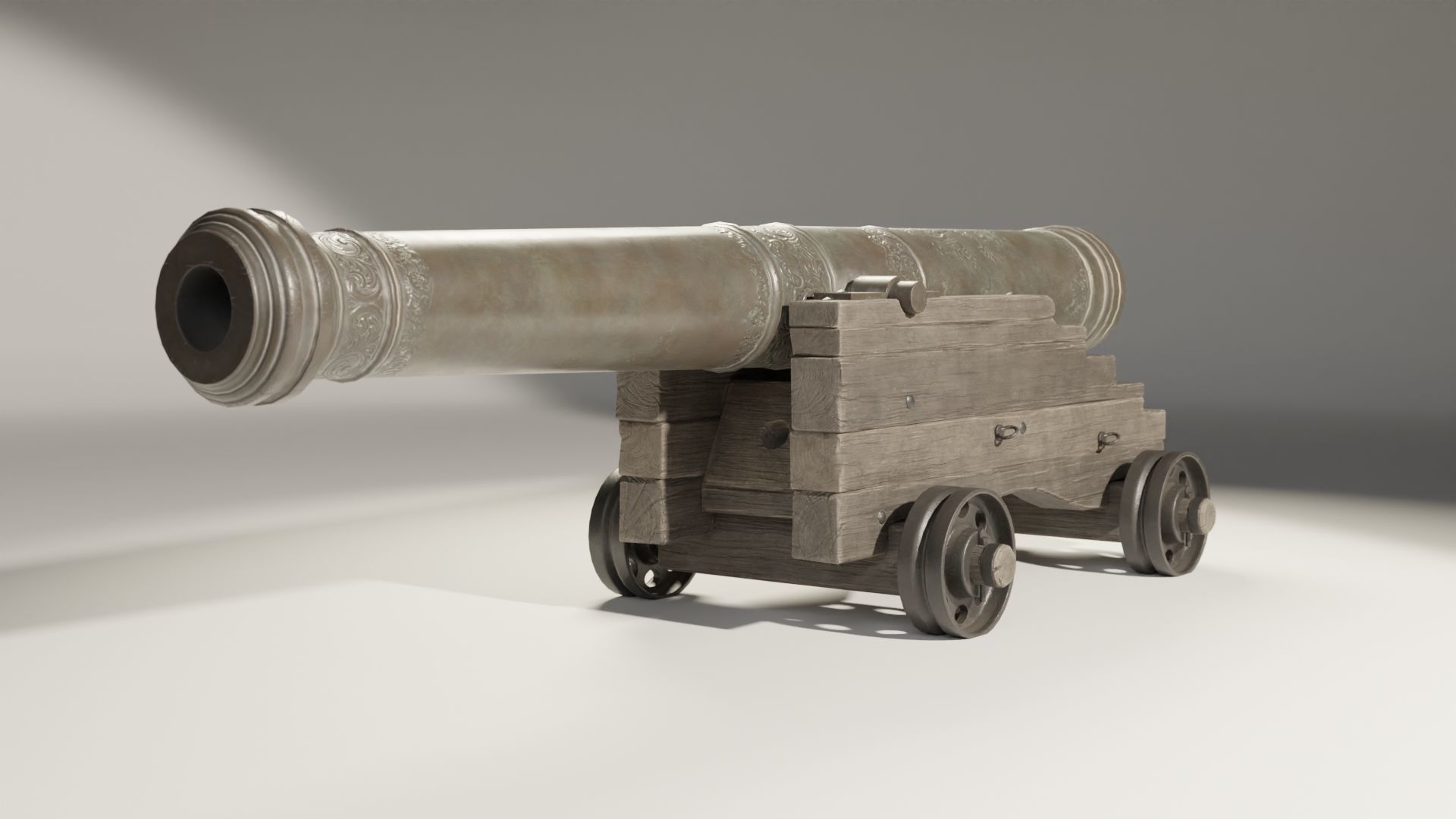 3D model Medieval Cannon VR / AR / low-poly | CGTrader
