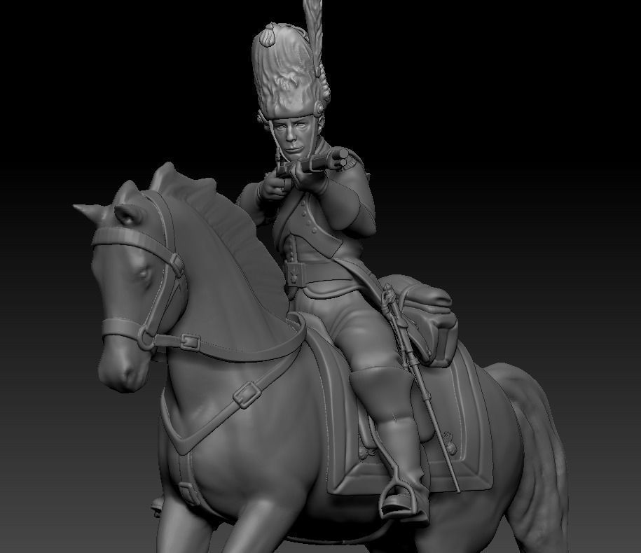 Napoleon Granadier soldier 3D model 3D printable | CGTrader