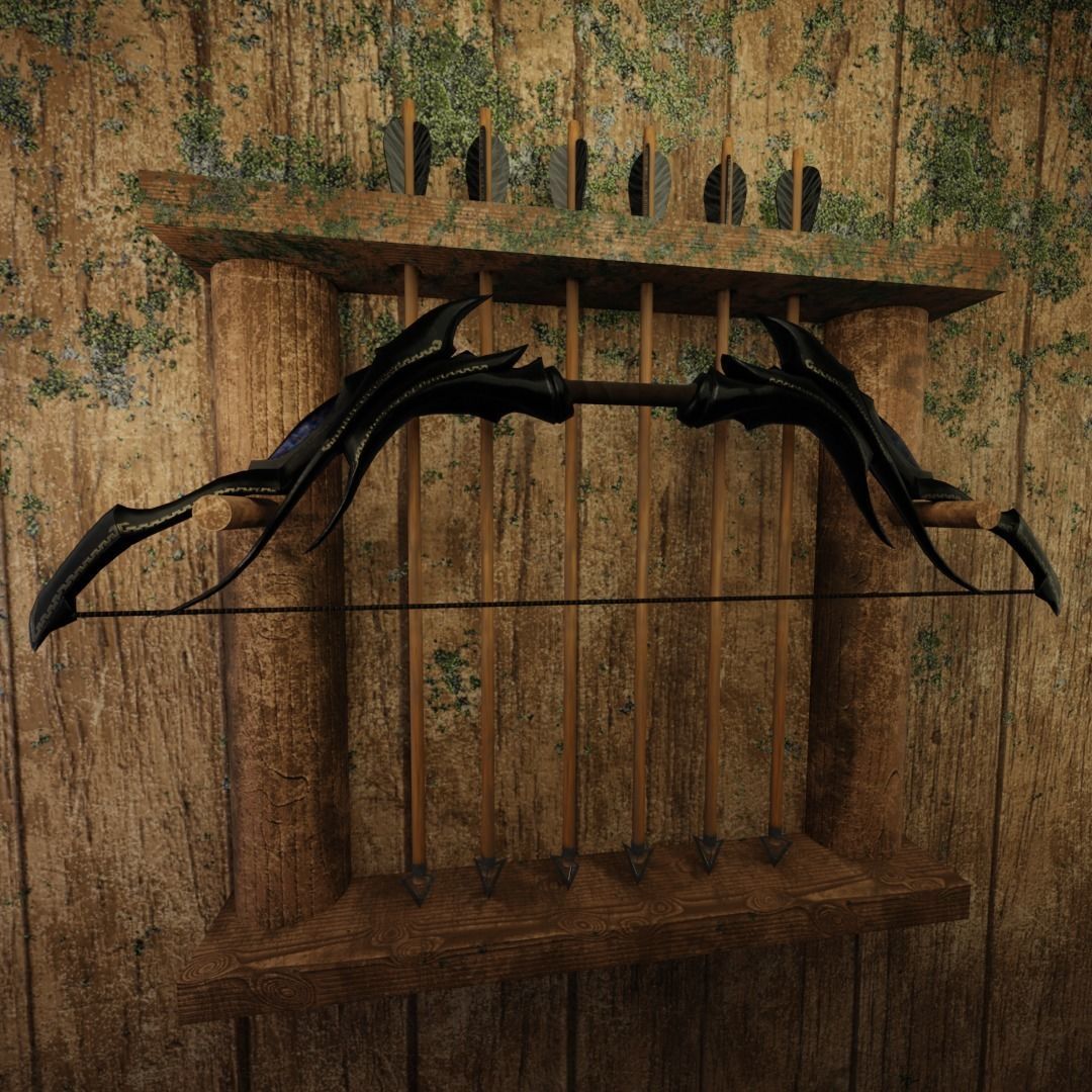 3D model Black Bow of Fate VR / AR / low-poly | CGTrader