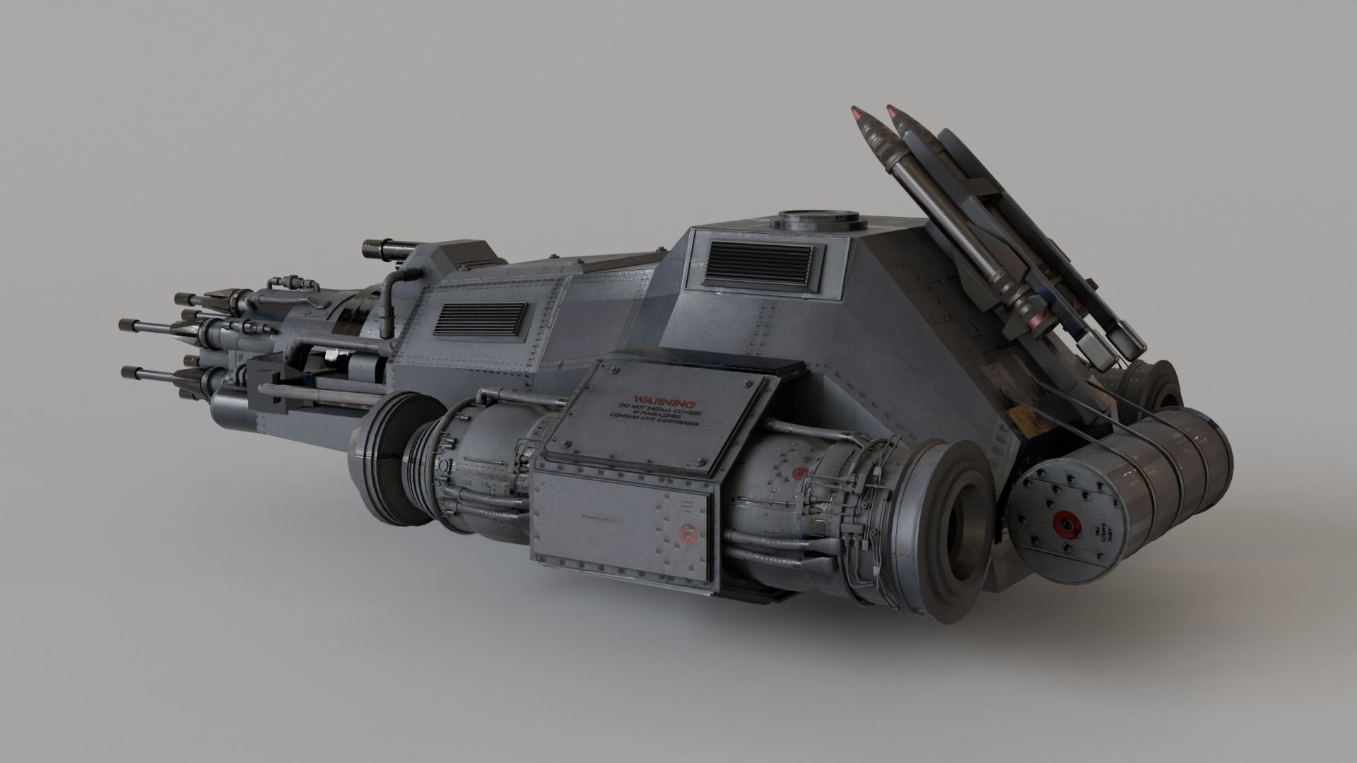 Dystopian Sci-Fi Military Speeder 3D model | CGTrader
