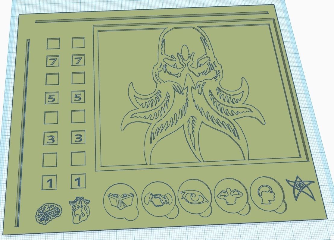 3D Model for Organizing Eldritch Horror Player Dashboard 3D model 3D ...