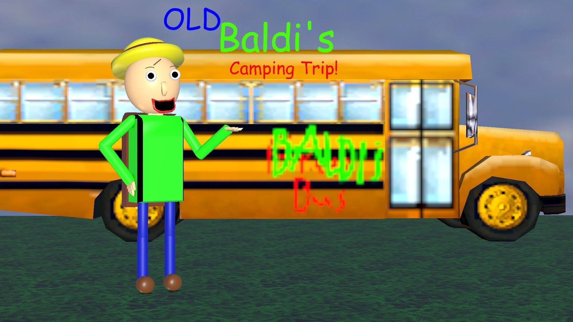 Old Baldi free 3D model rigged | CGTrader